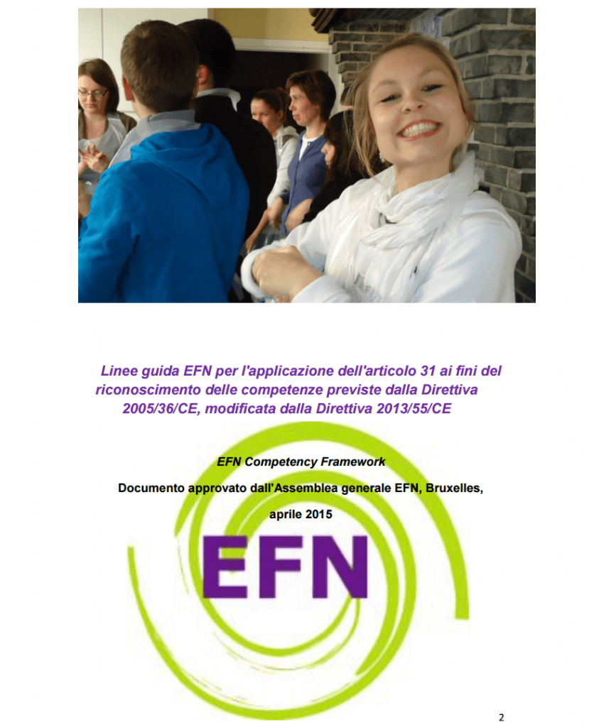 Approvate Linee Guida dall'EFN (European Federation of Nurses ...